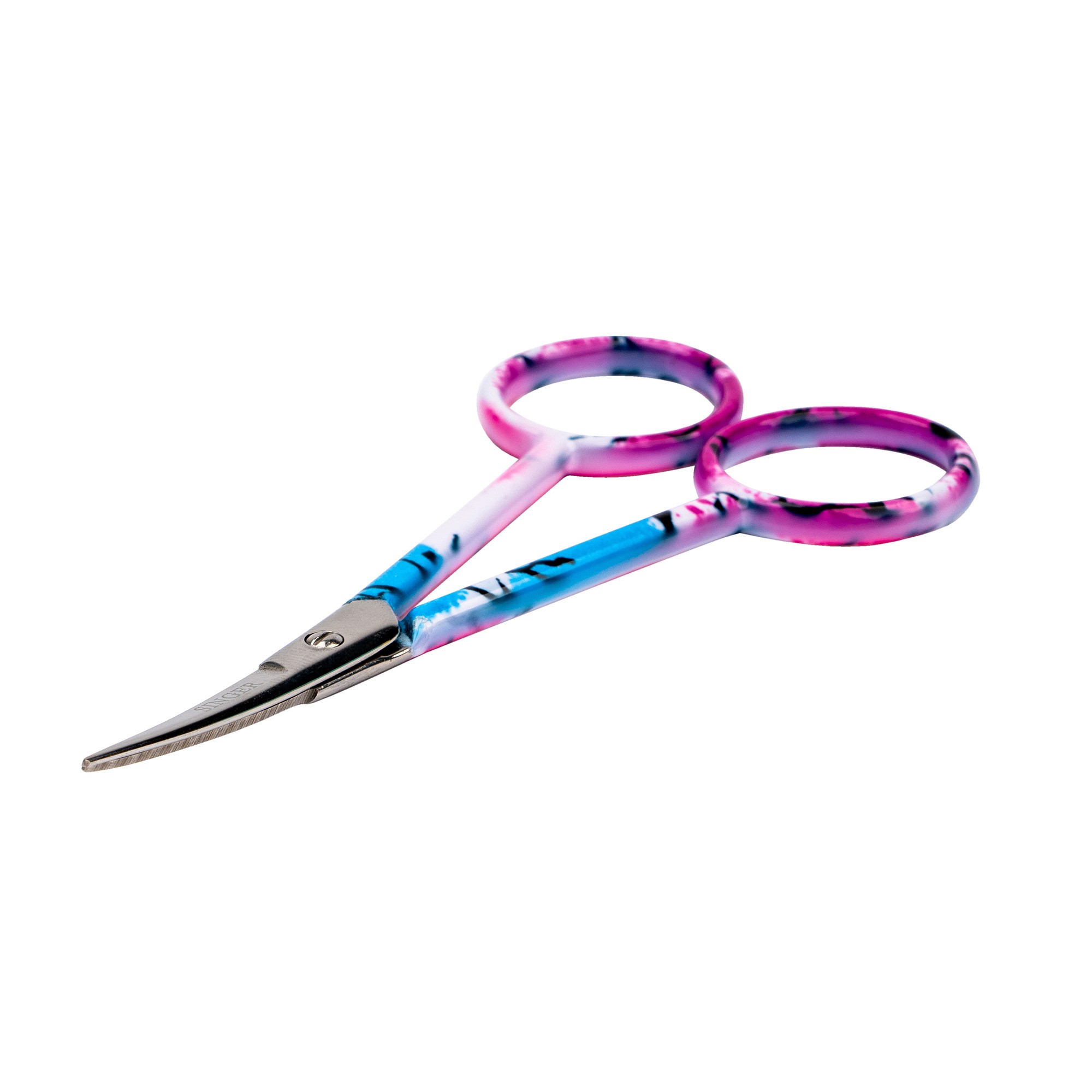 4in Forged Embroidery Scissors, Curved Tip - Graffiti Printed Handle