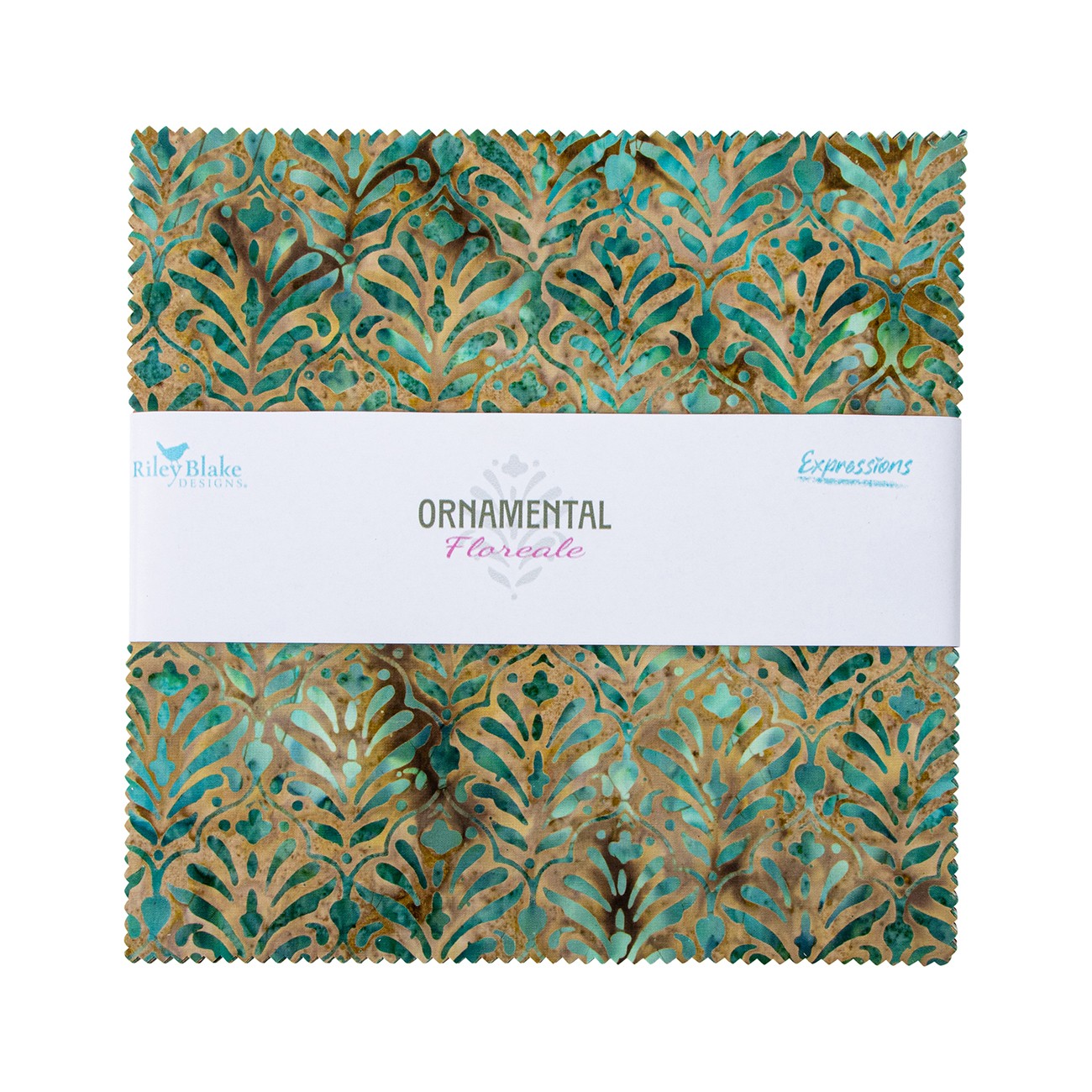 Batiks Ornamental Floreale 10in Squares, 42pcs/bundle By Gibbs, Karen