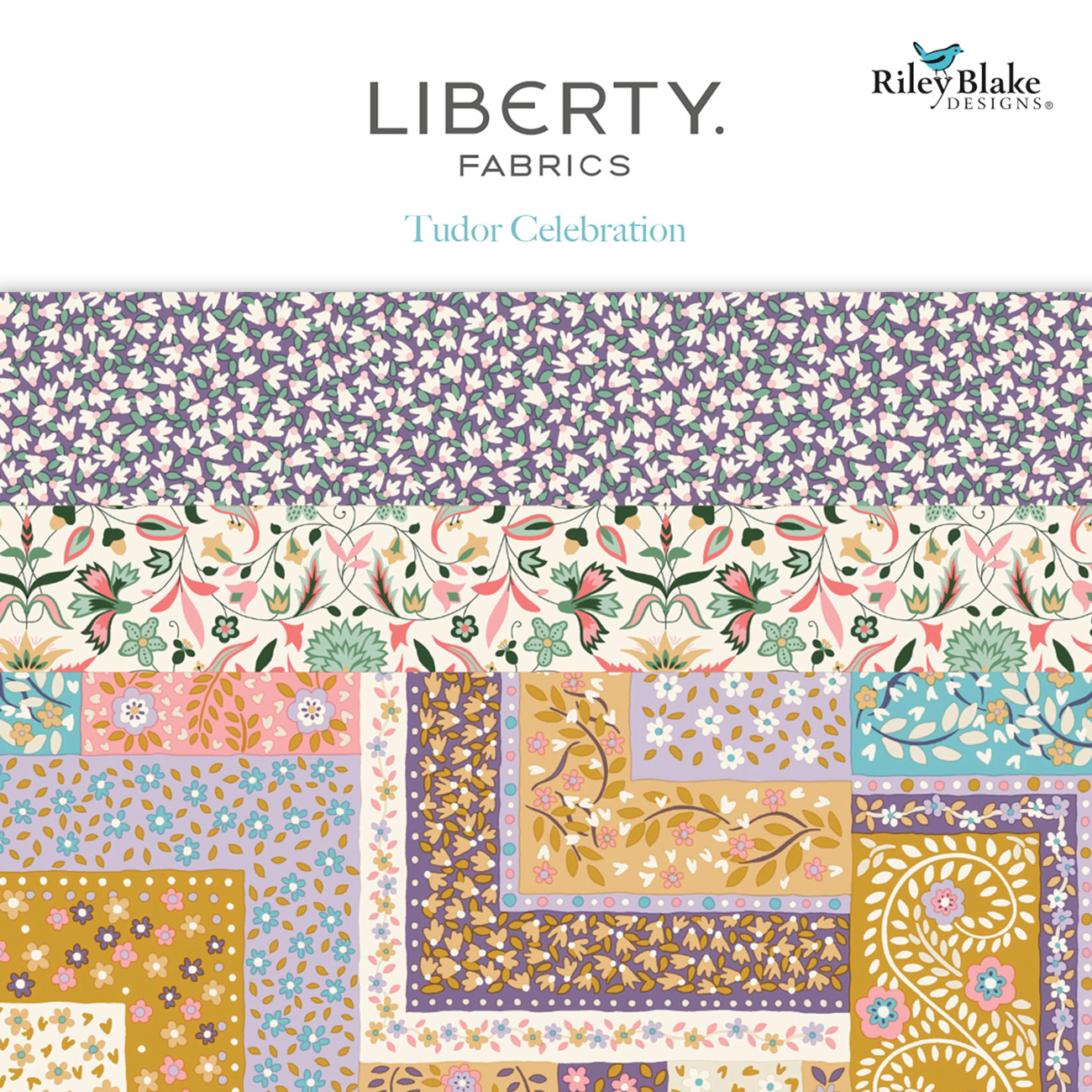 Liberty Tudor Celebration 10in Squares, 42pcs/bundle