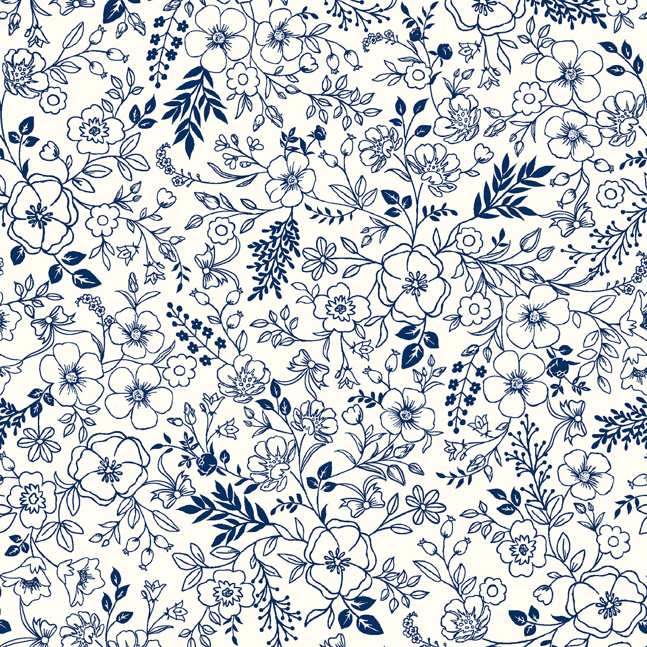 Navy Toile By Kimberbell Designs