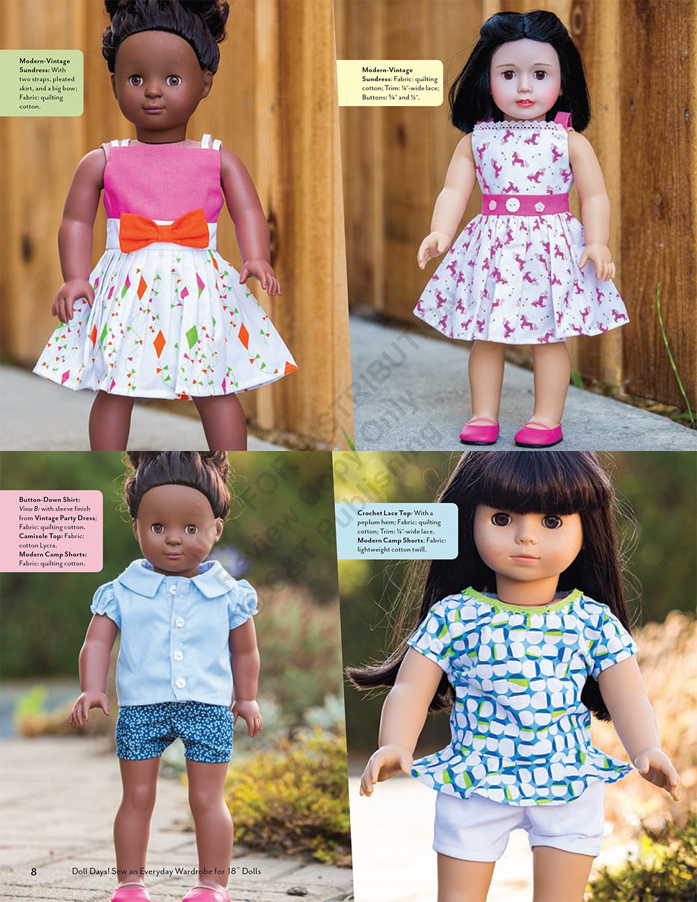 Doll Days! Sew an Everyday Wardrobe for 18 Dolls By Hentzel, Erin