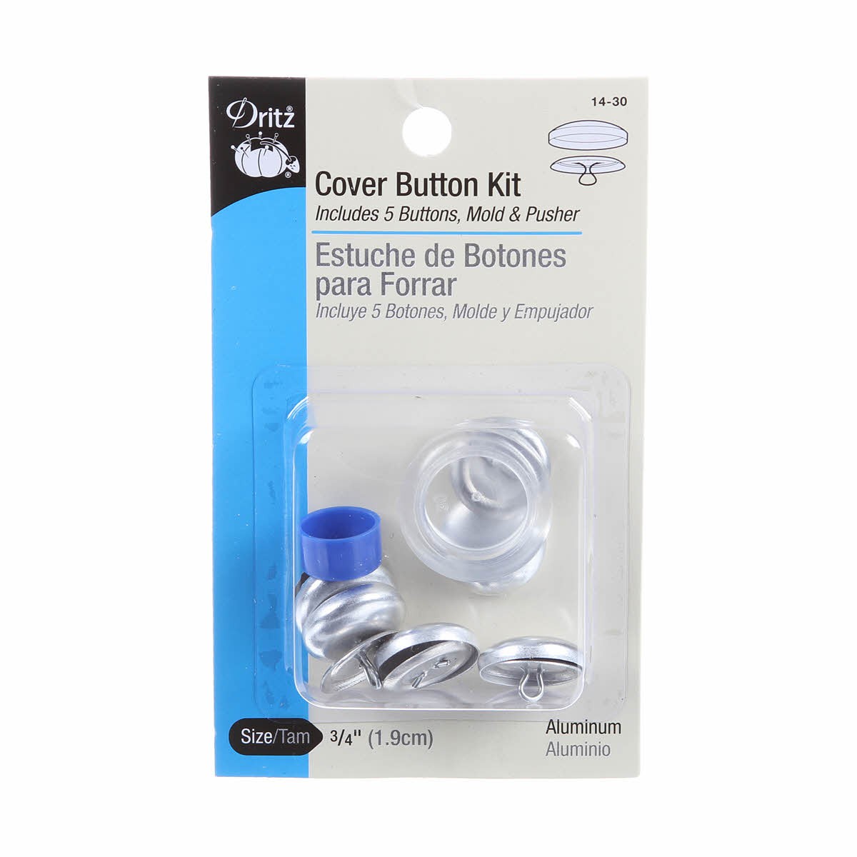 Button Cover Kit 3/4in