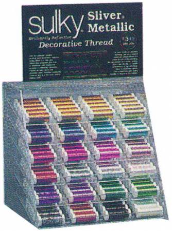 Silver Metallic Thread Asst 24 colors 72 spools