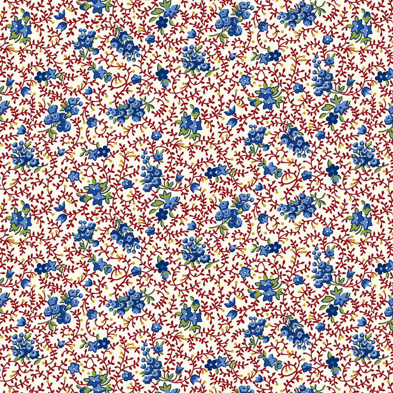 Multi Vines and Small Floral By West, Stacy