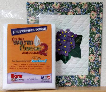 Warm Double Sided Fusible Fleece Batting 1yd x 45in 24ct
