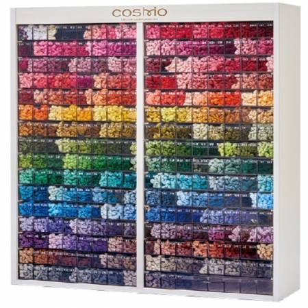 Display for 501 Solid Cosmo Colors 6 Skeins Each