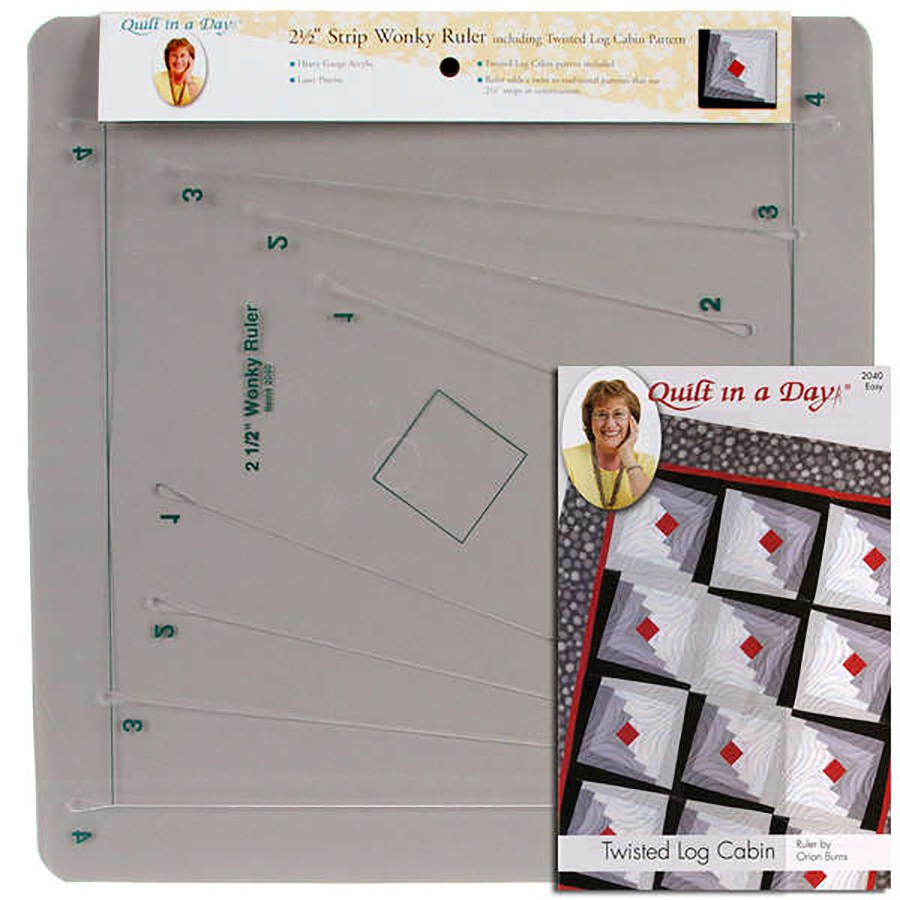 2-1/2in Strip Wonky Ruler By Burns, Eleanor