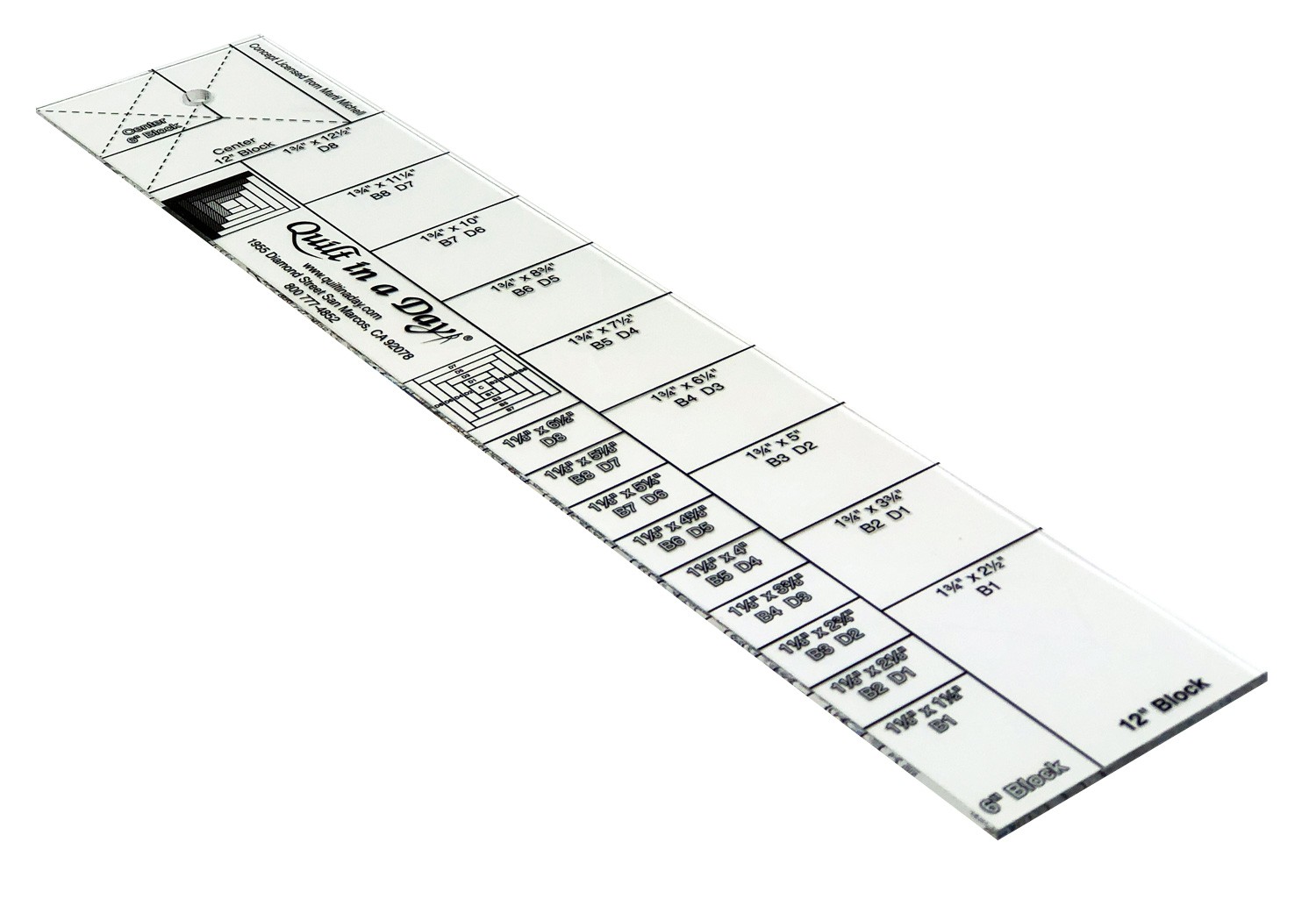 The Log Cabin Ruler 6in and 12in