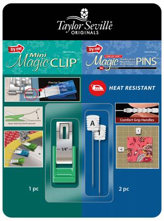 Mini Clip and Alpha Pin Sample Card