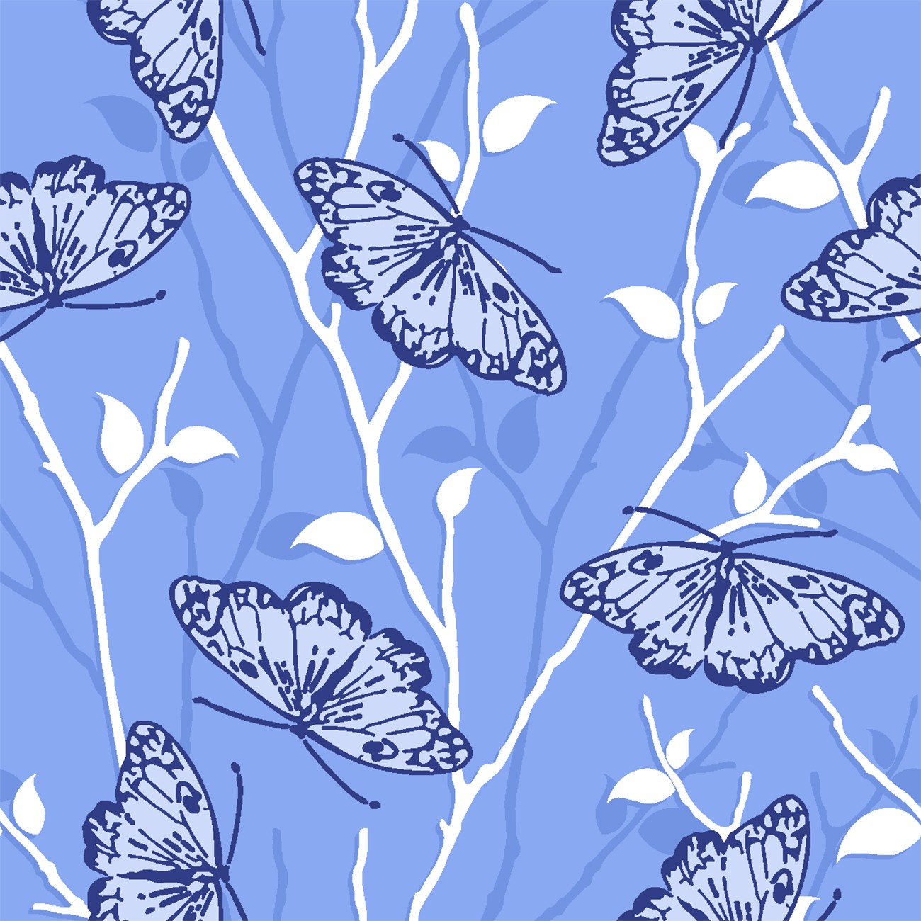 Butterfly Blues Open Butterflies Blue