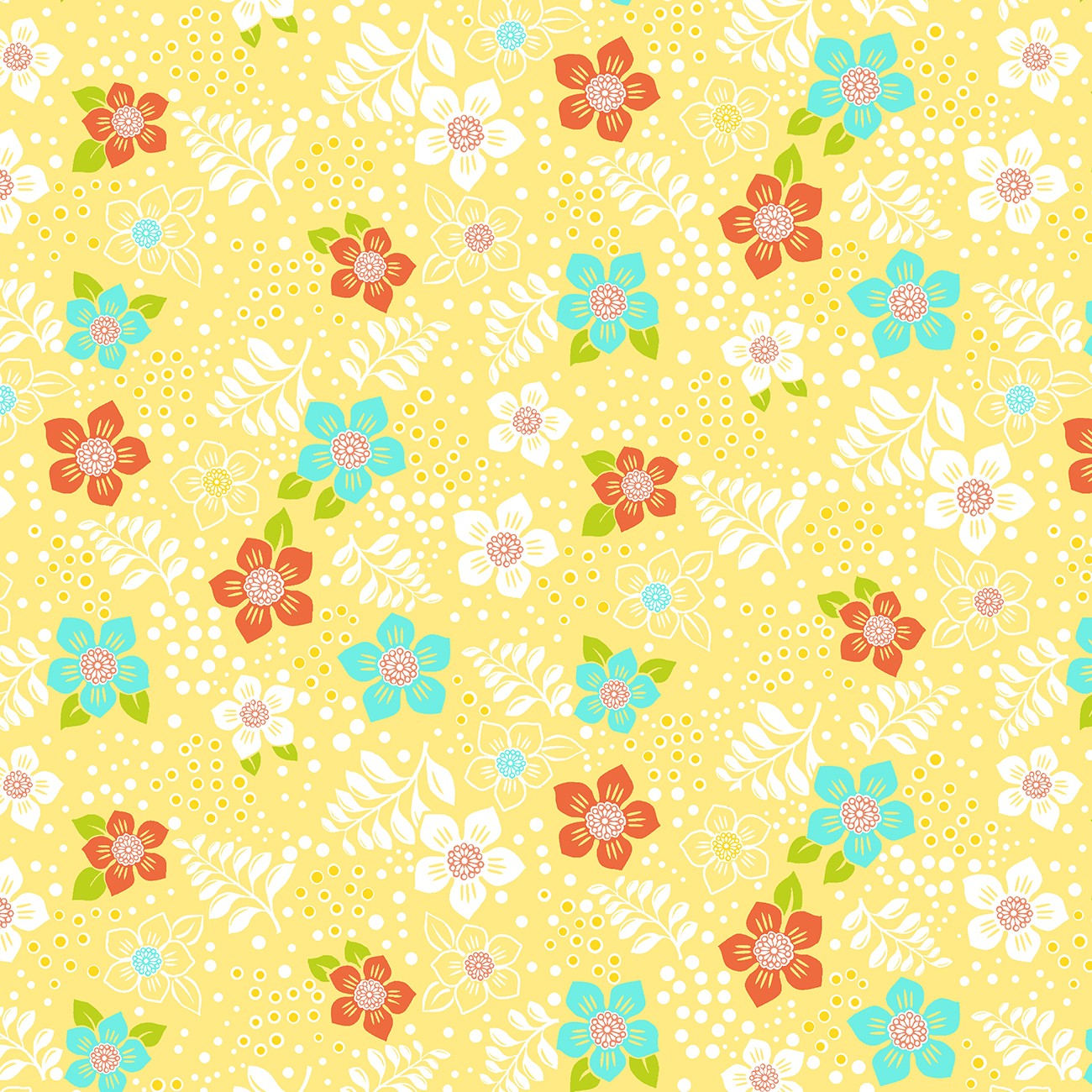 Yellow Modern Floral By Color Principle Studio