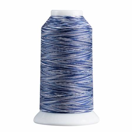 Superior Spirit 40wt Polyester 1650yd Variegated Thread Navy White