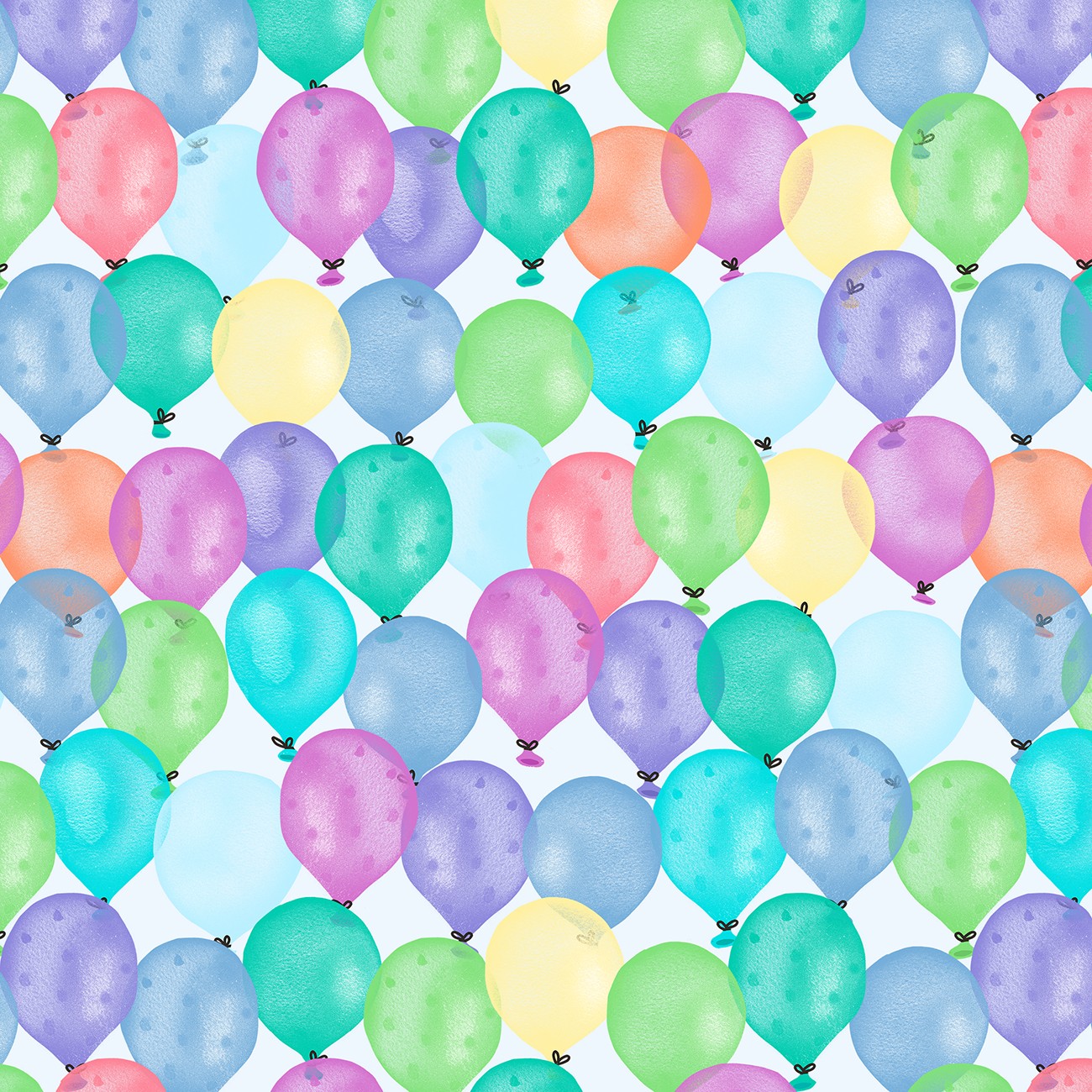 White/Multi Balloons 8 Inch By Kuplack, Sharon