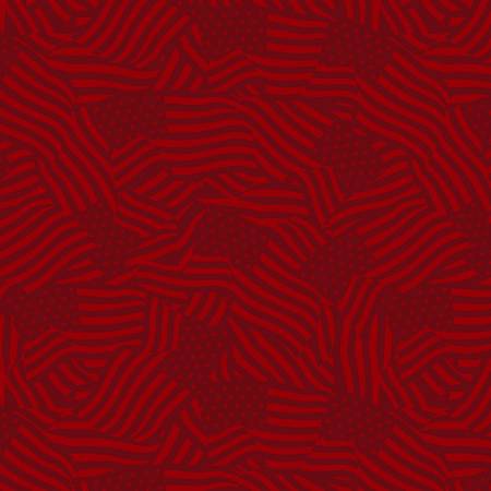 Red Flag Texture All Over Patriotic By Grove, Beth