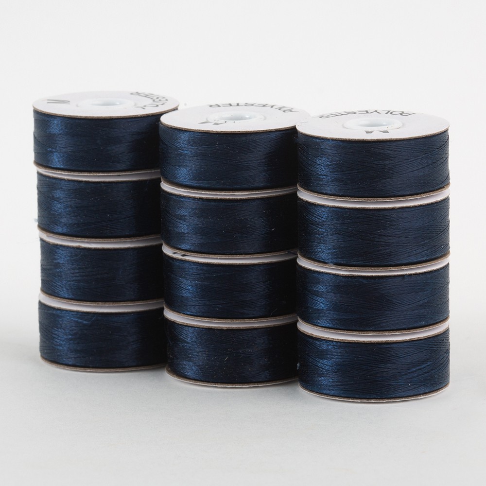 SuperBobs Polyester Bobbin 12pk M-Style Dark Blue
