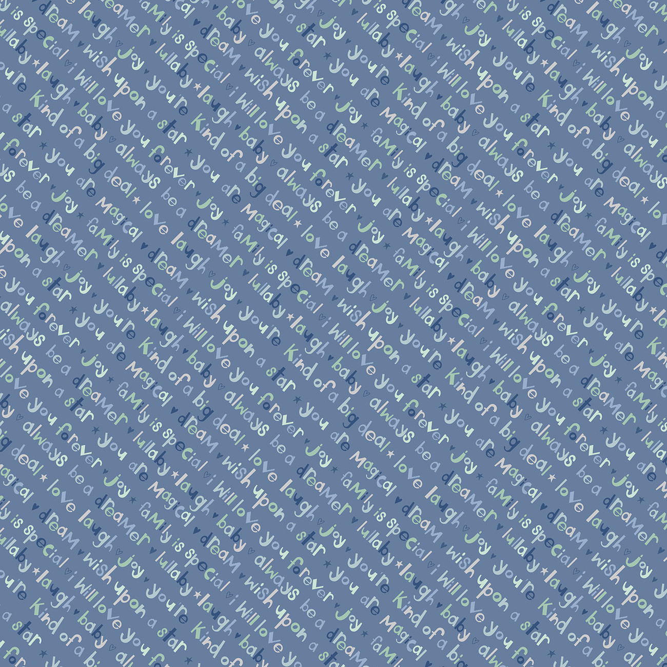 Blue Diagonal Words WP080625 By Beesley, Deane