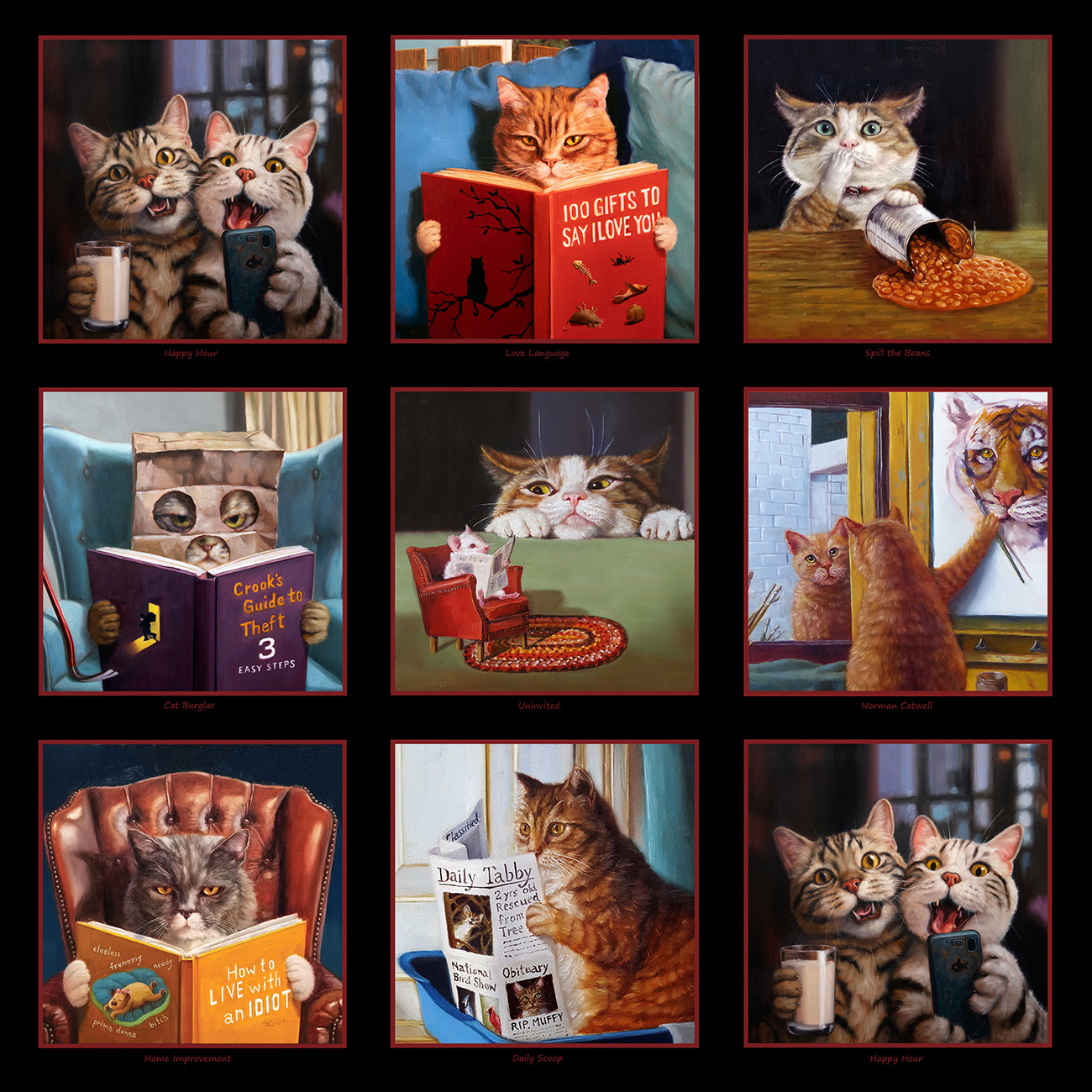 Cat'S Meow Block Panel By Heffernan, Lucia