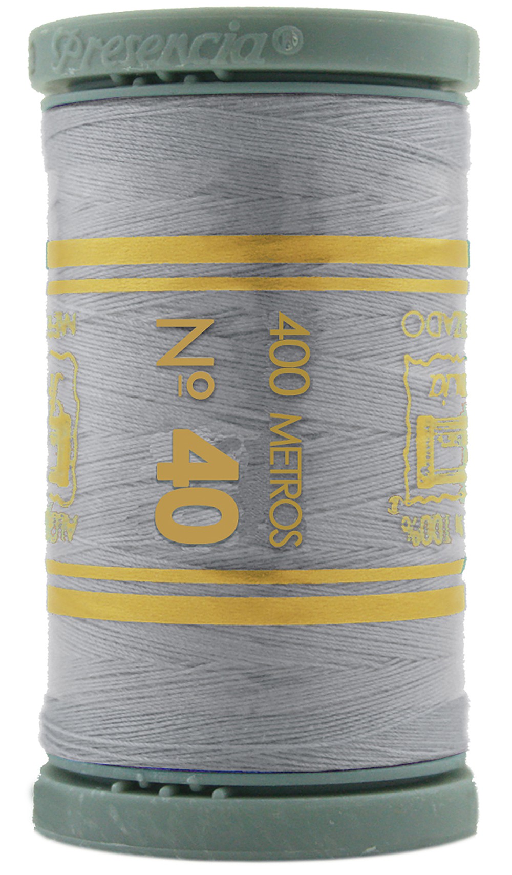 Cotton Sewing Thread 3-ply 40wt 400m/437yds Soft Touch Light Elephant Gray