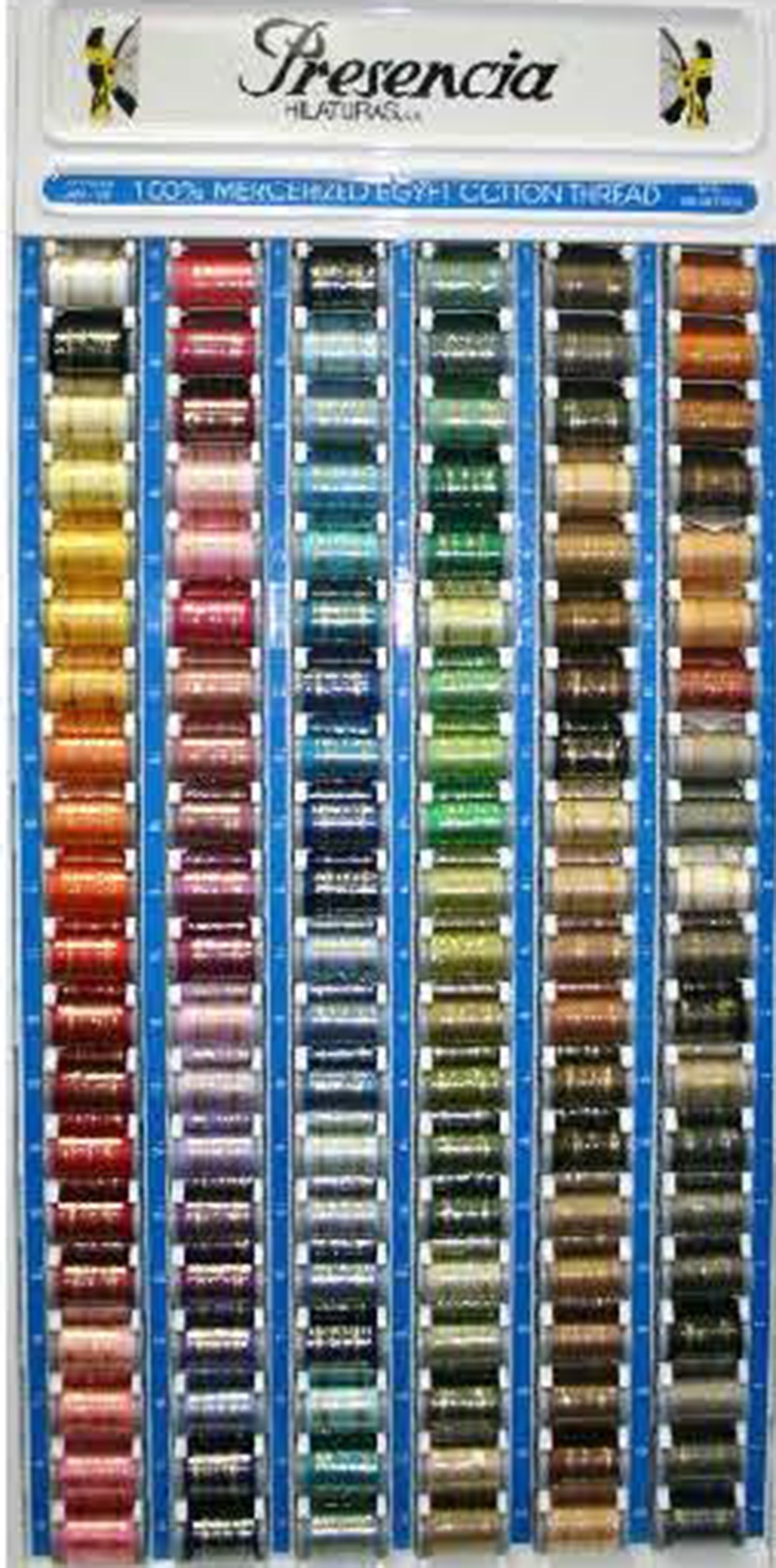 Cotton Thread Assortment 50wt 500 meter 120 colors Starter Display