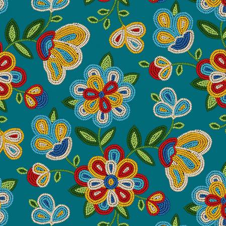 Turquoise Floral