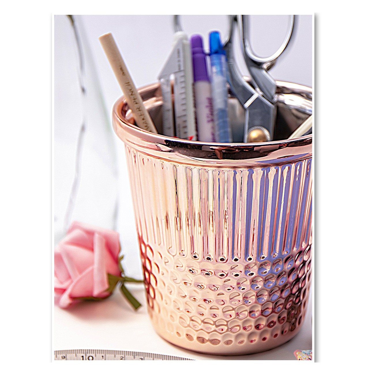 Rose Gold Thimble Craft Container