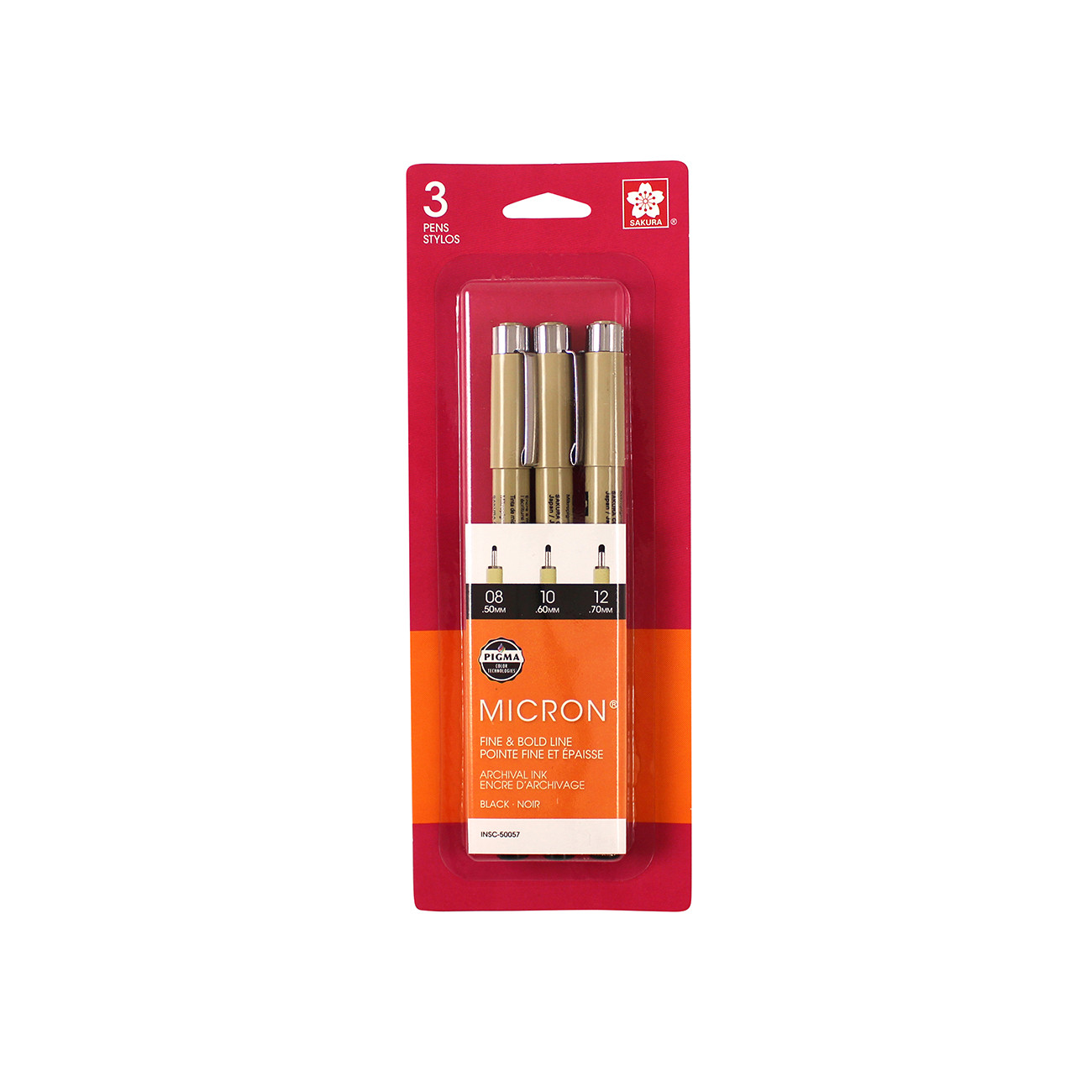 Pigma Micron 3 Piece Set - Black