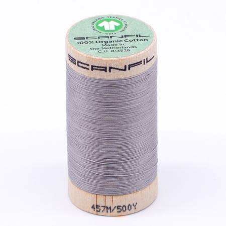 Scanfil Organic Cotton Thread 50wt Solid 500yd Dove