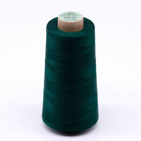 Scanfil Organic Cotton Thread 50wt Solid 5,000yd Galapagos Green
