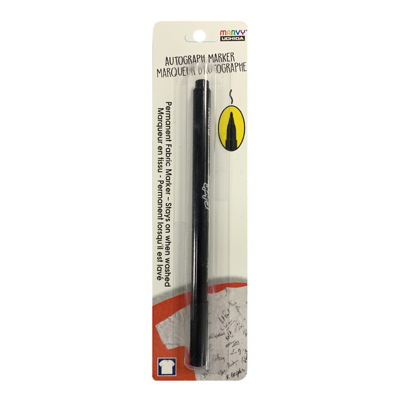 Fabric Autograph Marker Black