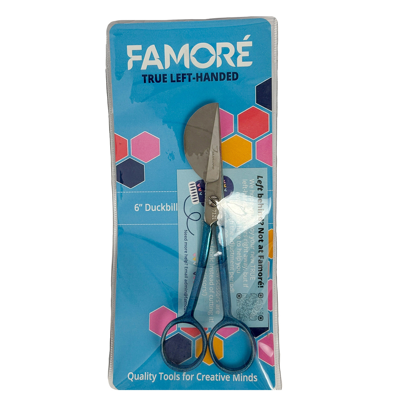 Left-Handed Mini Duck Bill Applique Scissors 4-1/2in