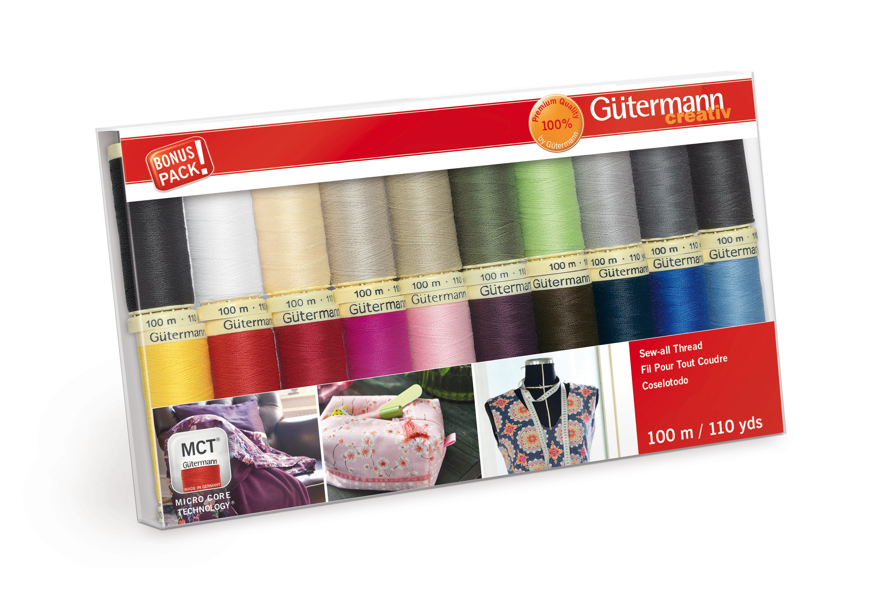 Sew-all Thread 20 spools 20 Colors 100m Basics