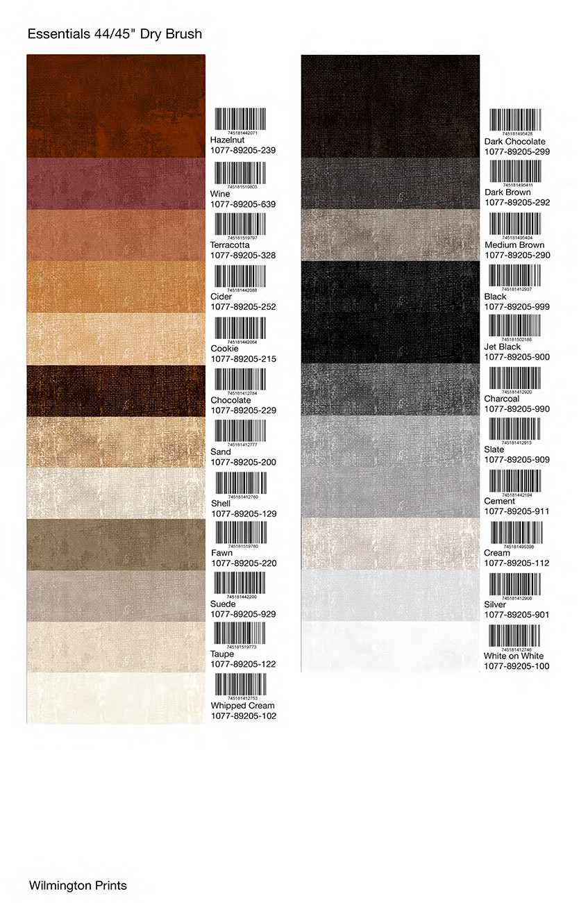 Sample Color Card Essentials Dry Brush