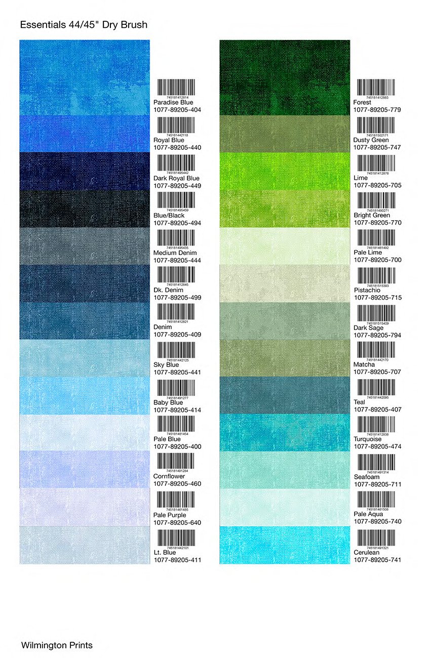 Sample Color Card Essentials Dry Brush