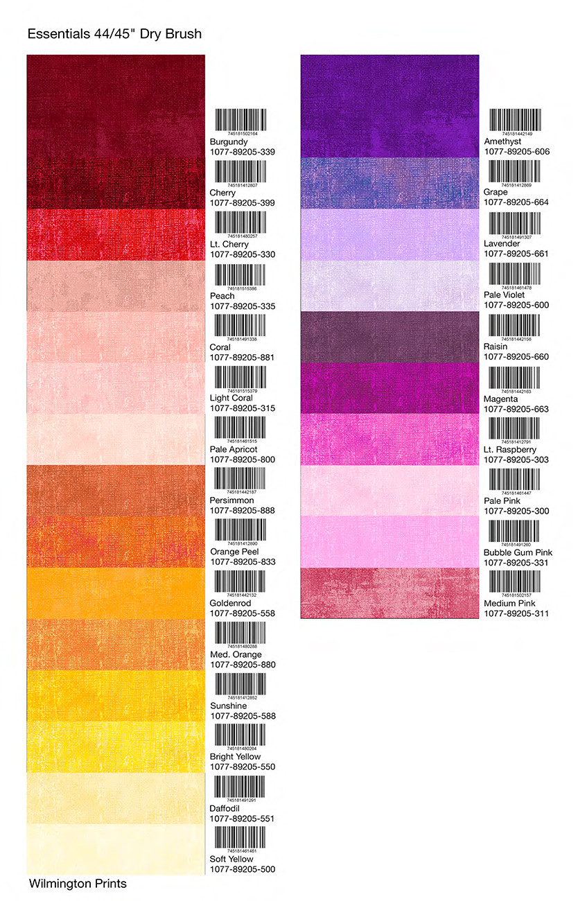 Sample Color Card Essentials Dry Brush