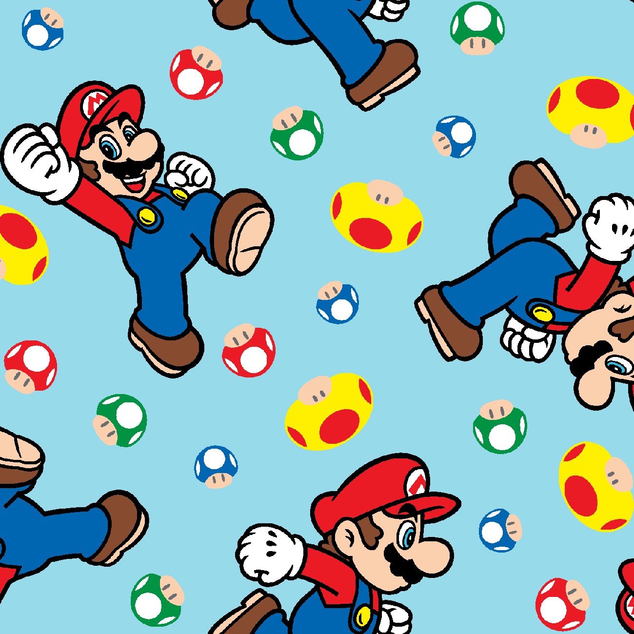 Mario and mushroom toss