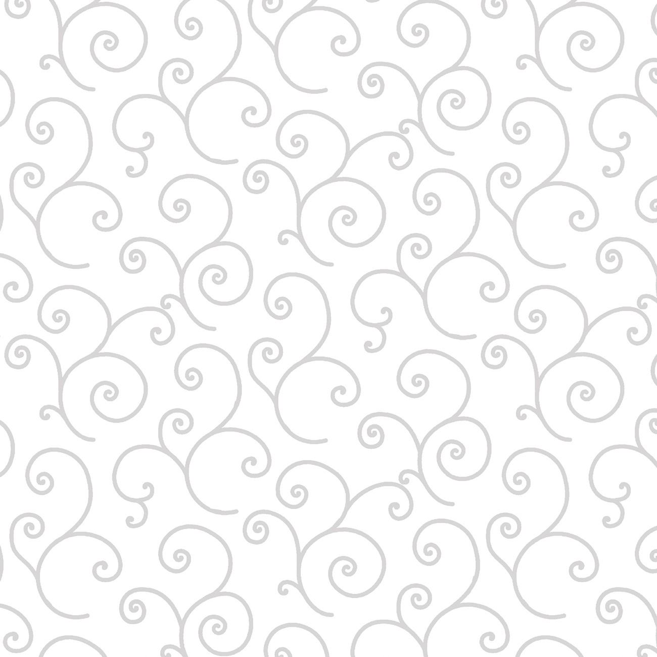 White on White Scroll By Christopherson, Kim