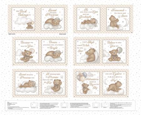 White/Multi Book 36 Inch Panel repeat By Fults, Sharla