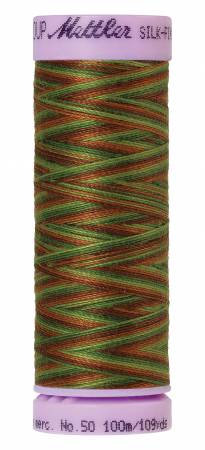 Silk-Finish 50wt Variegated Cotton Thread 109yd/100M Forest Land