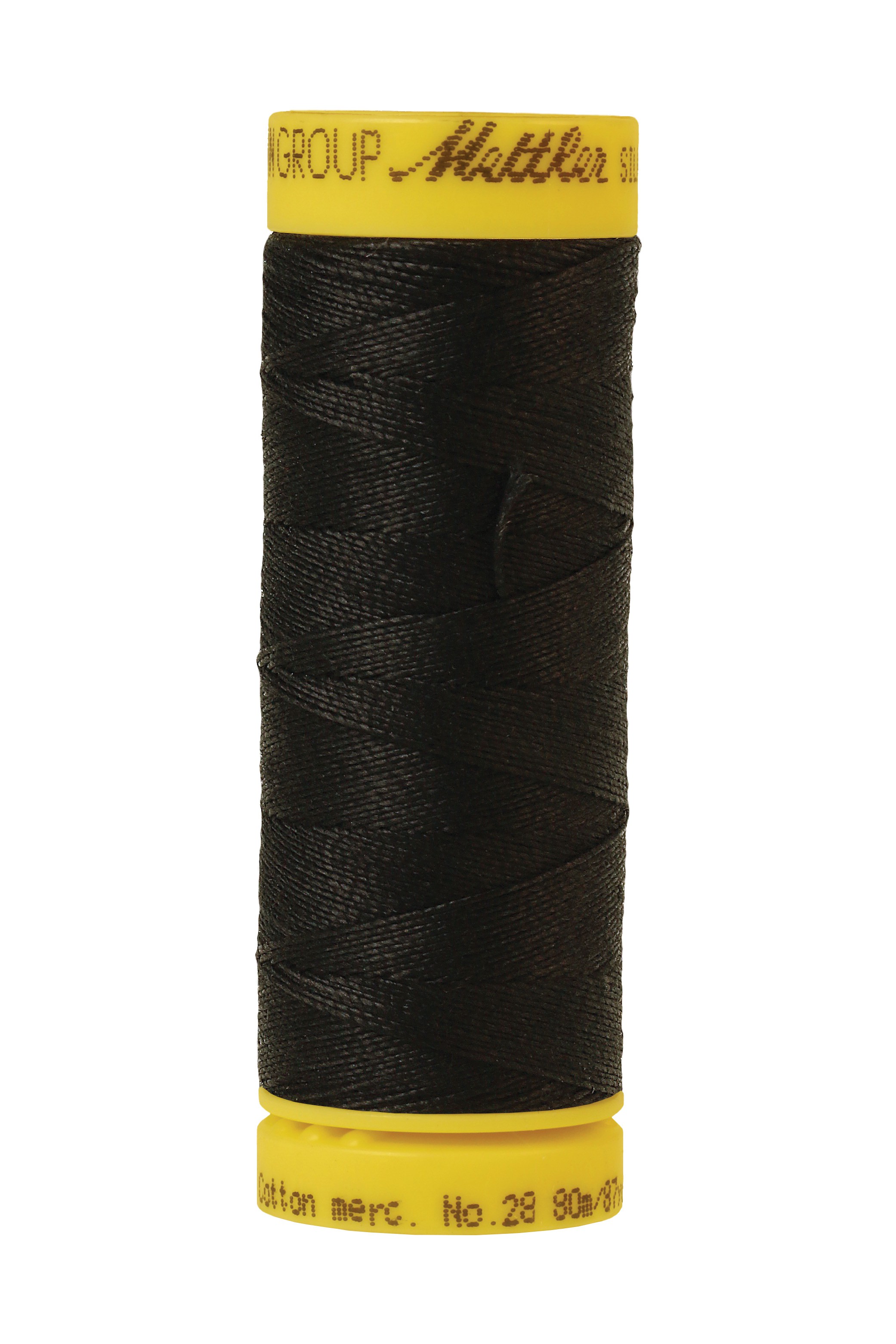 Silk-Finish 28wt Solid Cotton Thread 81YD Black