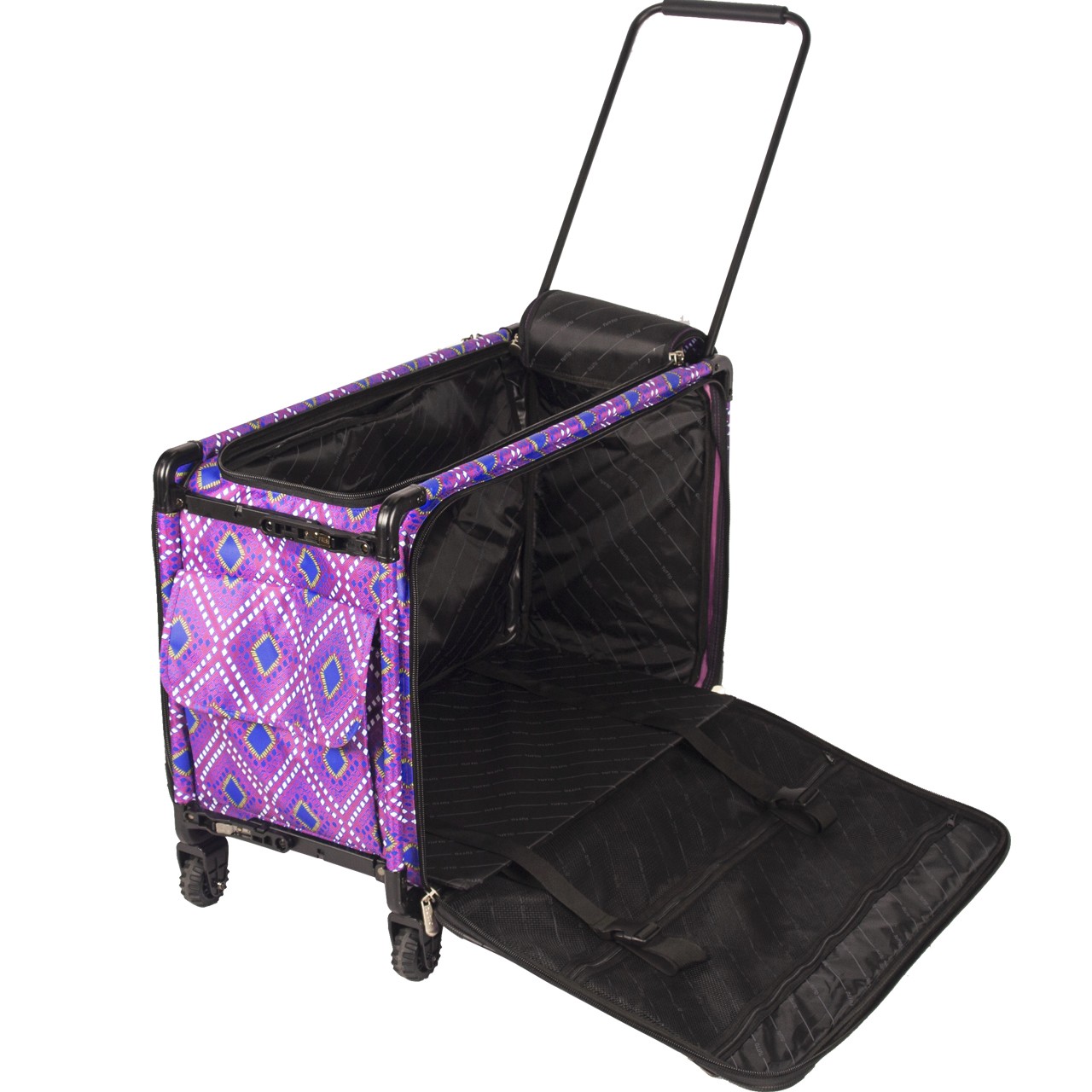 Tutto Sewing Machine Case On Wheels Extra Large 24in Pink Diamond