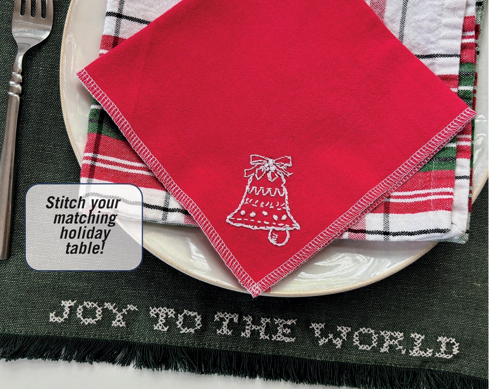 Jingle Collection - Jolly Santa Stick N Stitch Embroidery