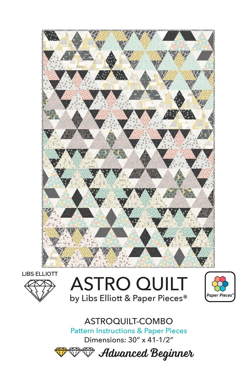 Astro Quilt Pattern and Paper Pieces By Elliot, Libs