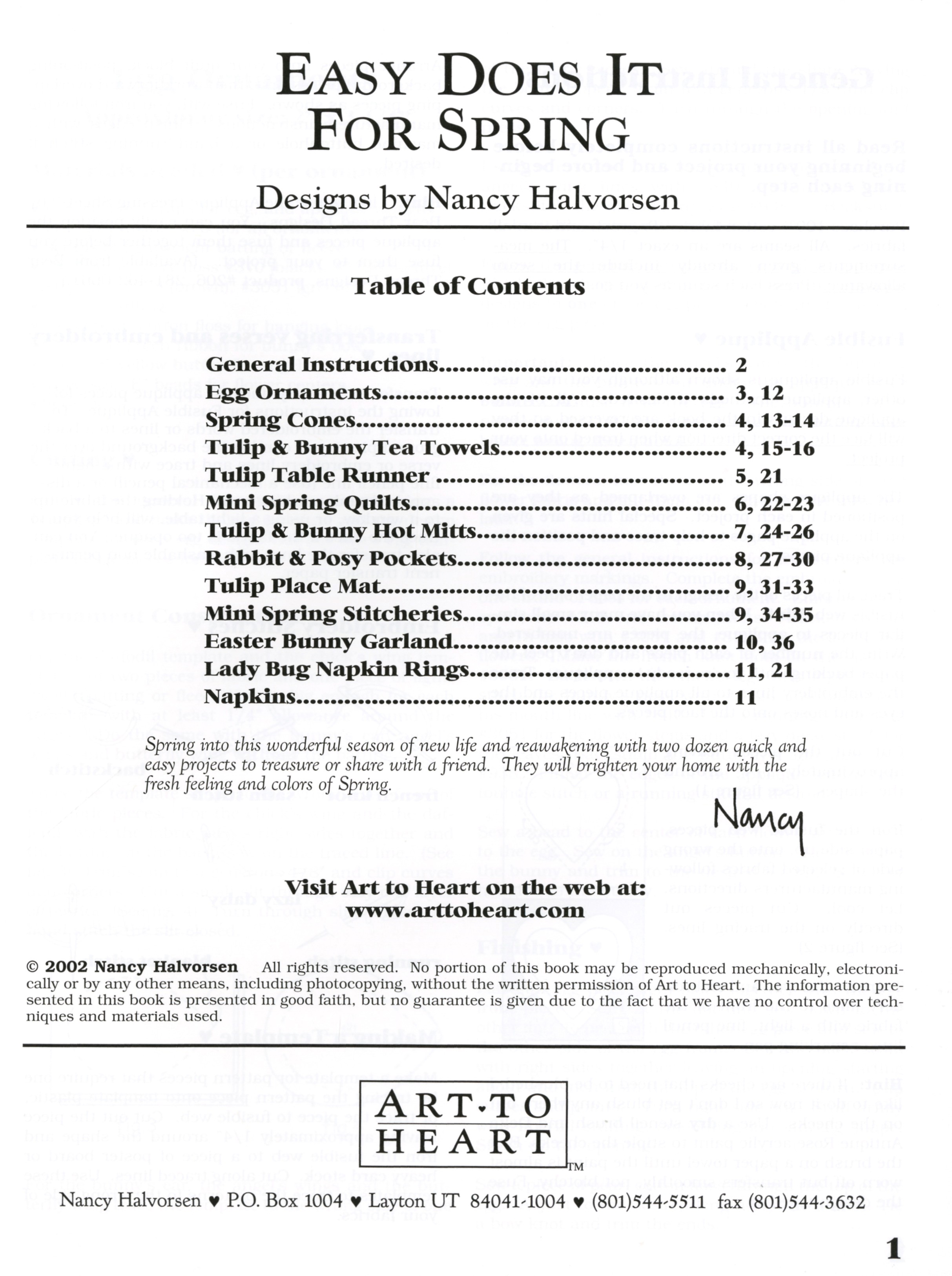 Easy Does It for Spring By Halvorsen, Nancy