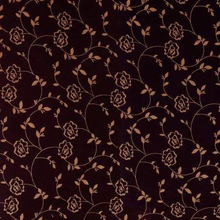 Batiks Rosarium Sew Soft Rayon Black Bean By Gibbs, Karen