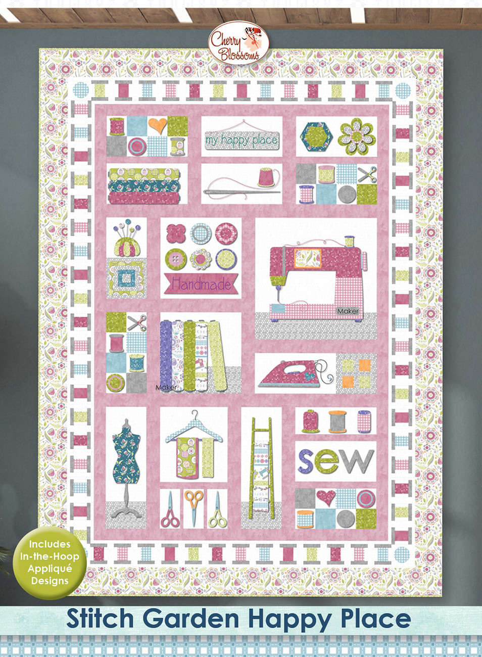 Stitch Garden Happy Place By Guidry, Cherry