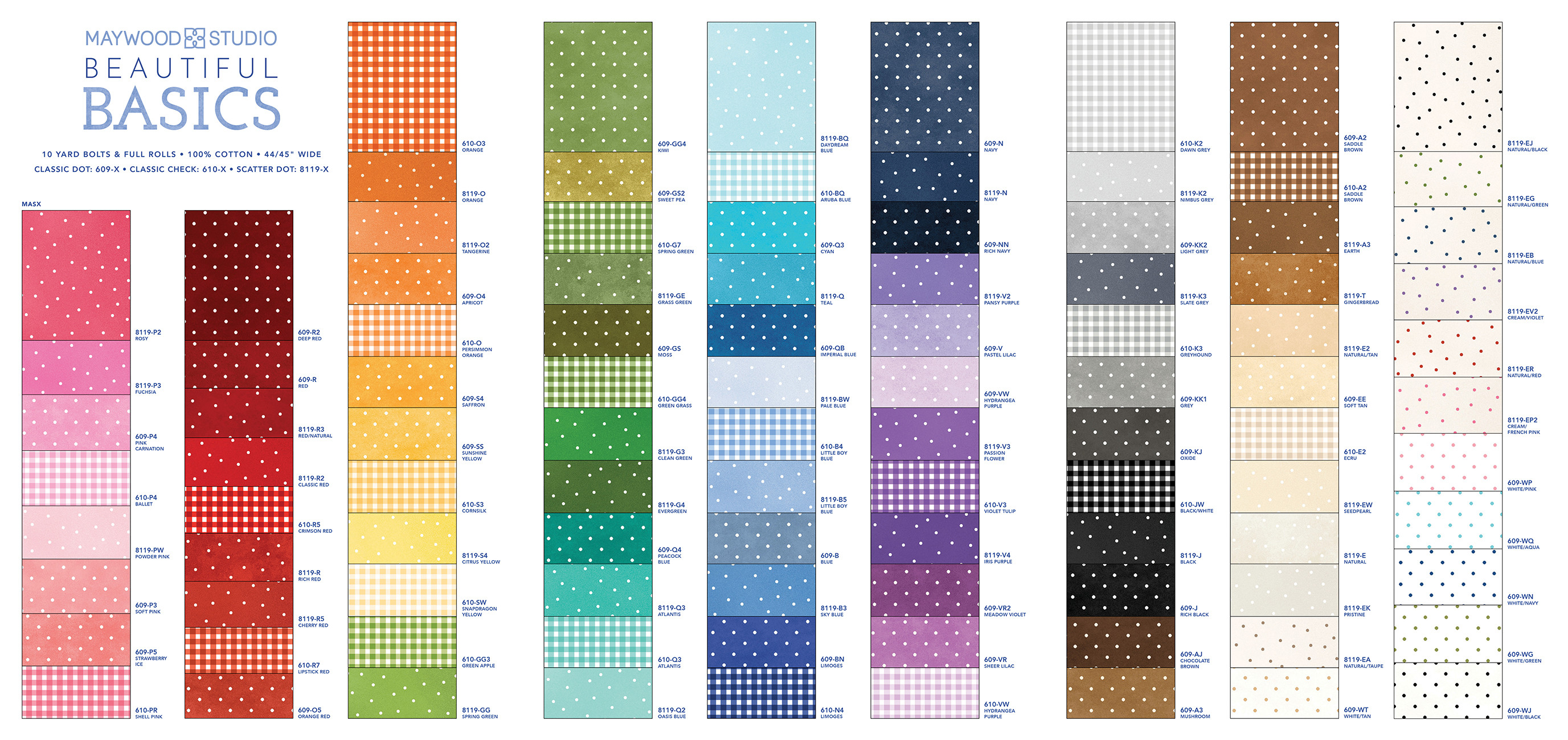 Beautiful Basics Color Card - 2024 Refresh