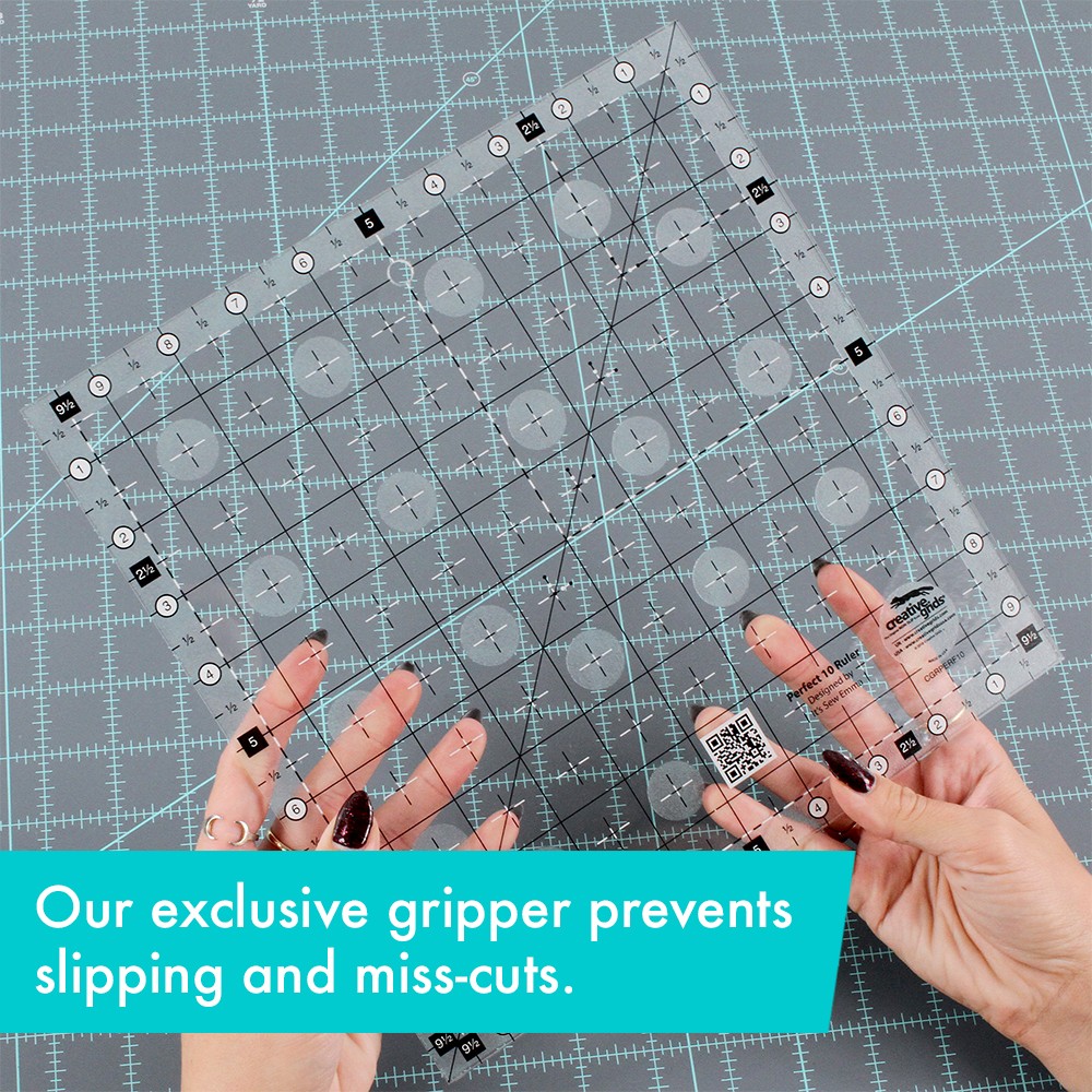 Creative Grids Quilt Ruler Perfect 10 Square By It's Sew Emma