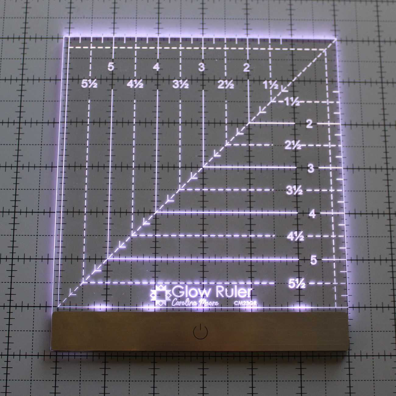 Carolina Moore Glow Ruler 6in Square