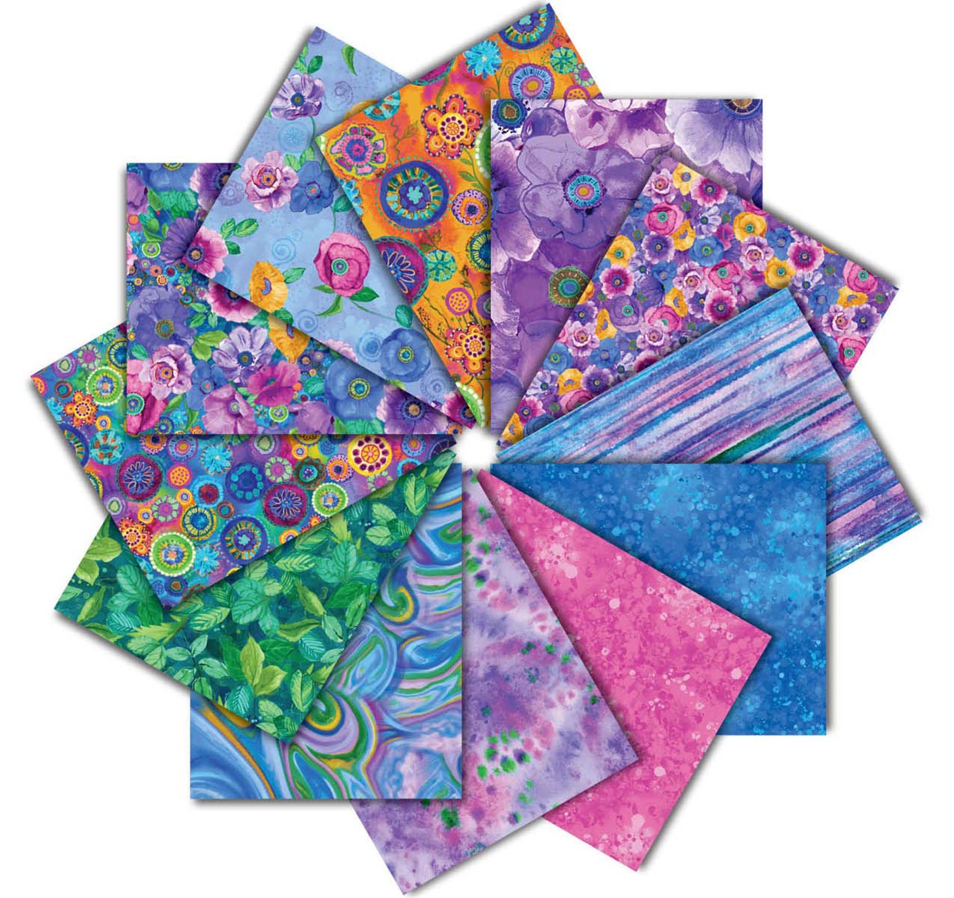 Fat Quarter On the Bright Side, 12pcs, 6 bundles/pack