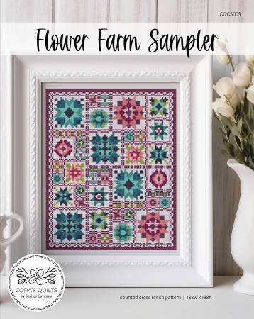 Flower Farm Sampler Cross Stitch Pattern